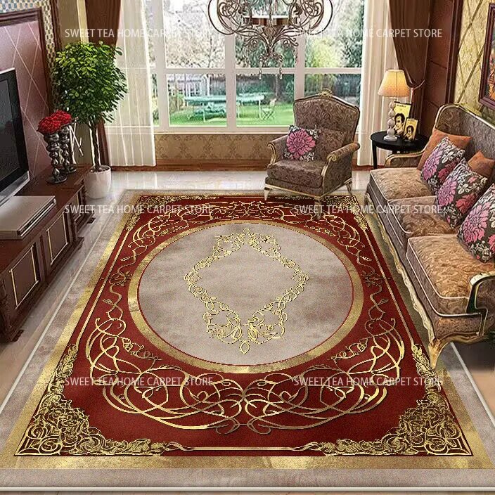 Золотой ковёр в китайском стиле 180x280cm , Заказы на заказ будут отличаться от натуры）