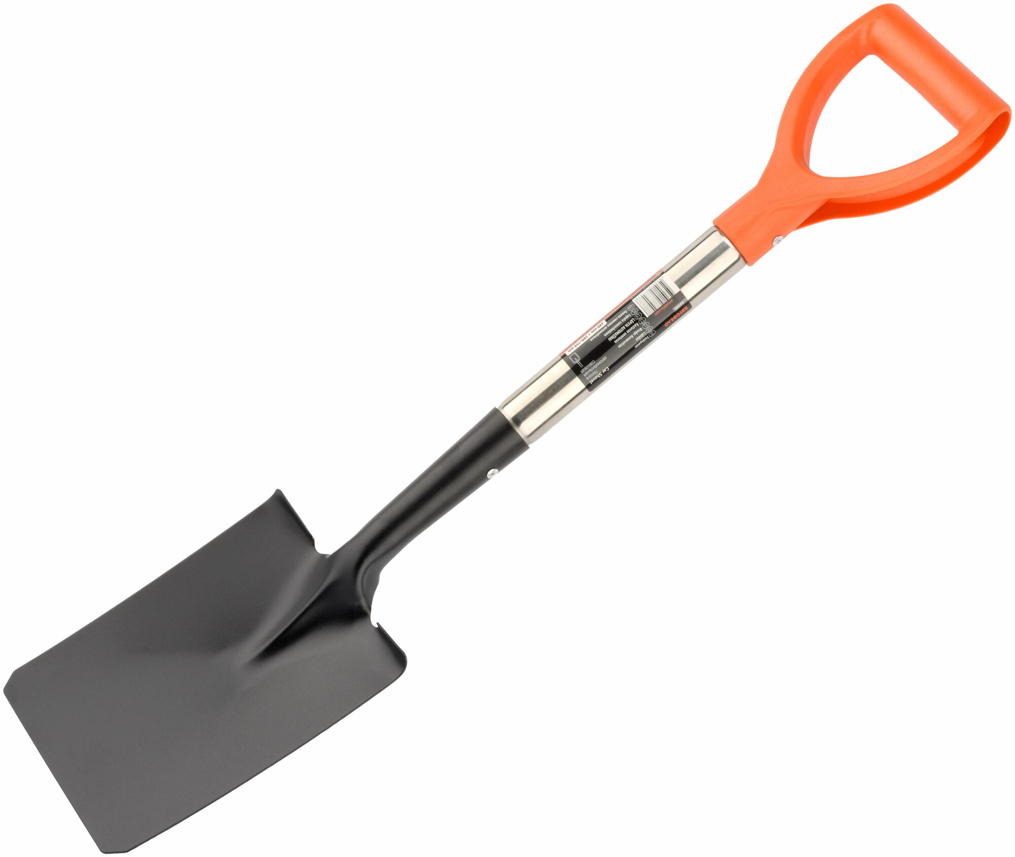 Лопата автомобильная для снега, длина L-680мм; не складная; нерж. сталь АвтоDело 44102