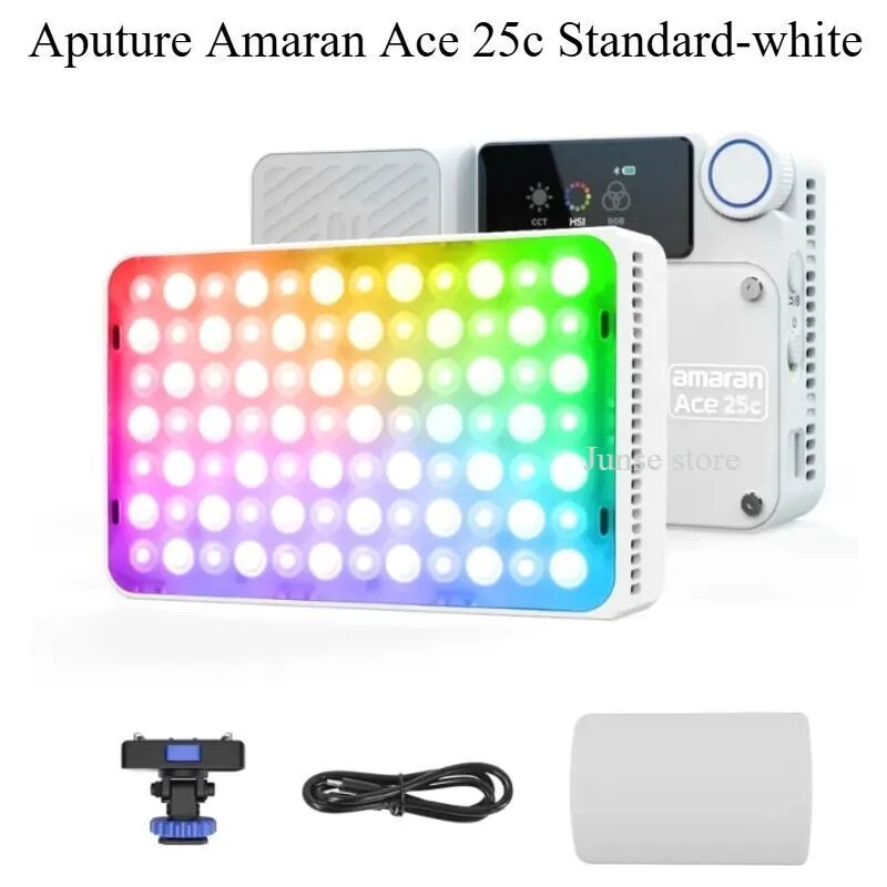 Aputure Amaran Ace 25c Standard white Карманный светодиодный светильник RGB Полноцветный мини-видеосигнал 2300K-10000K