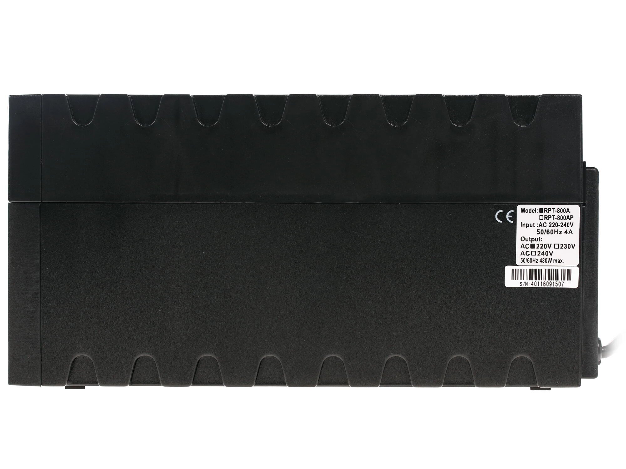 ИБП Powercom RPT-800A (RPT-800A EURO) черный, 800 ВА / 480 Вт — фото 1