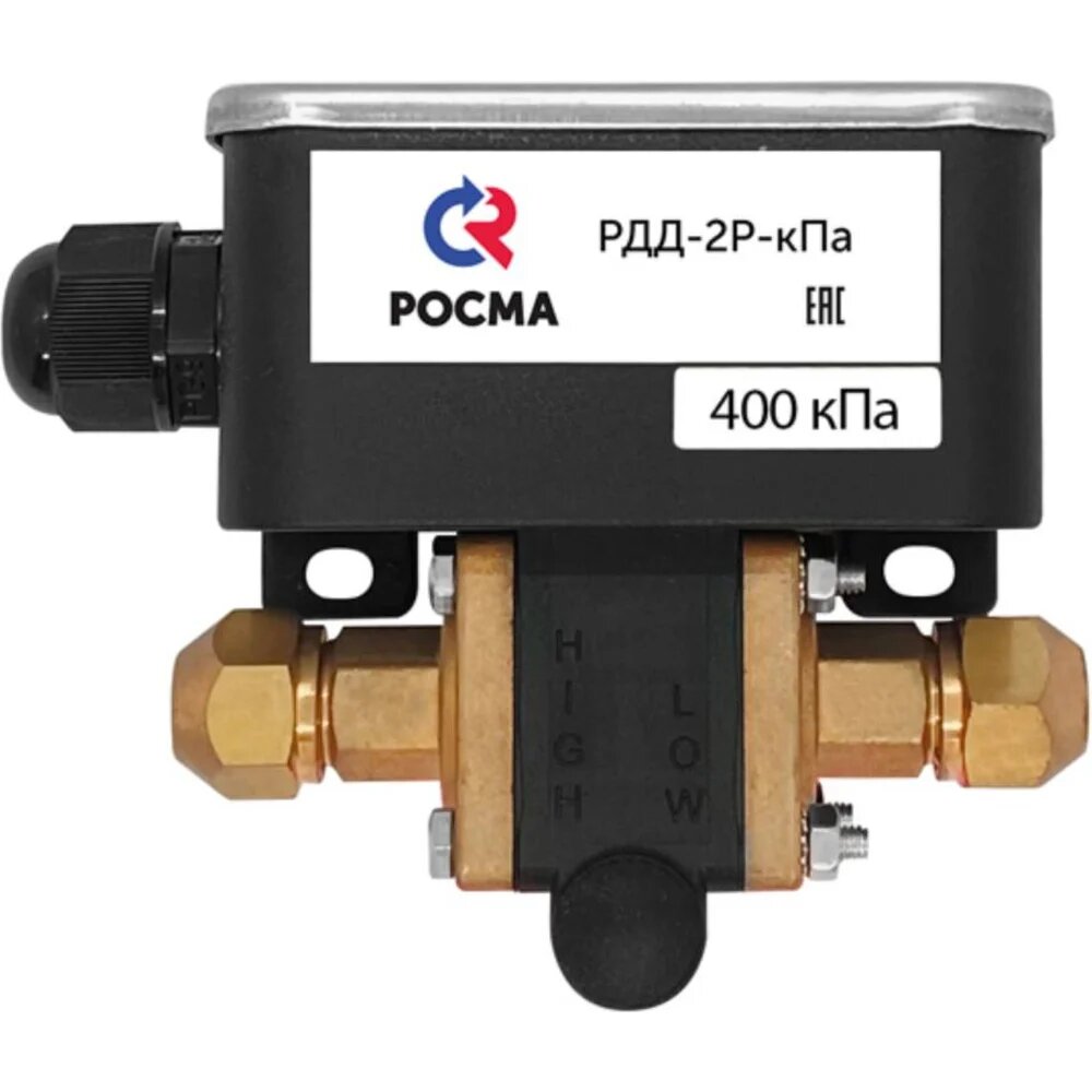 Реле дифференциального давления росма РДД-2Р 6-100кПа, дифференциал 5-7кПа, НР G1/4, IP54 D070-09092
