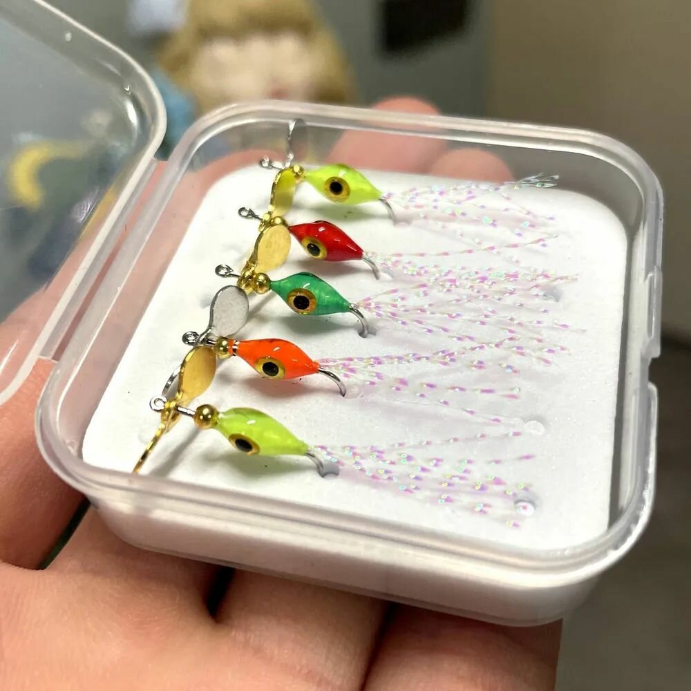 Блесна-турбинка с пропеллером "Фурия" на окуня, щуку, жереха 5 штук