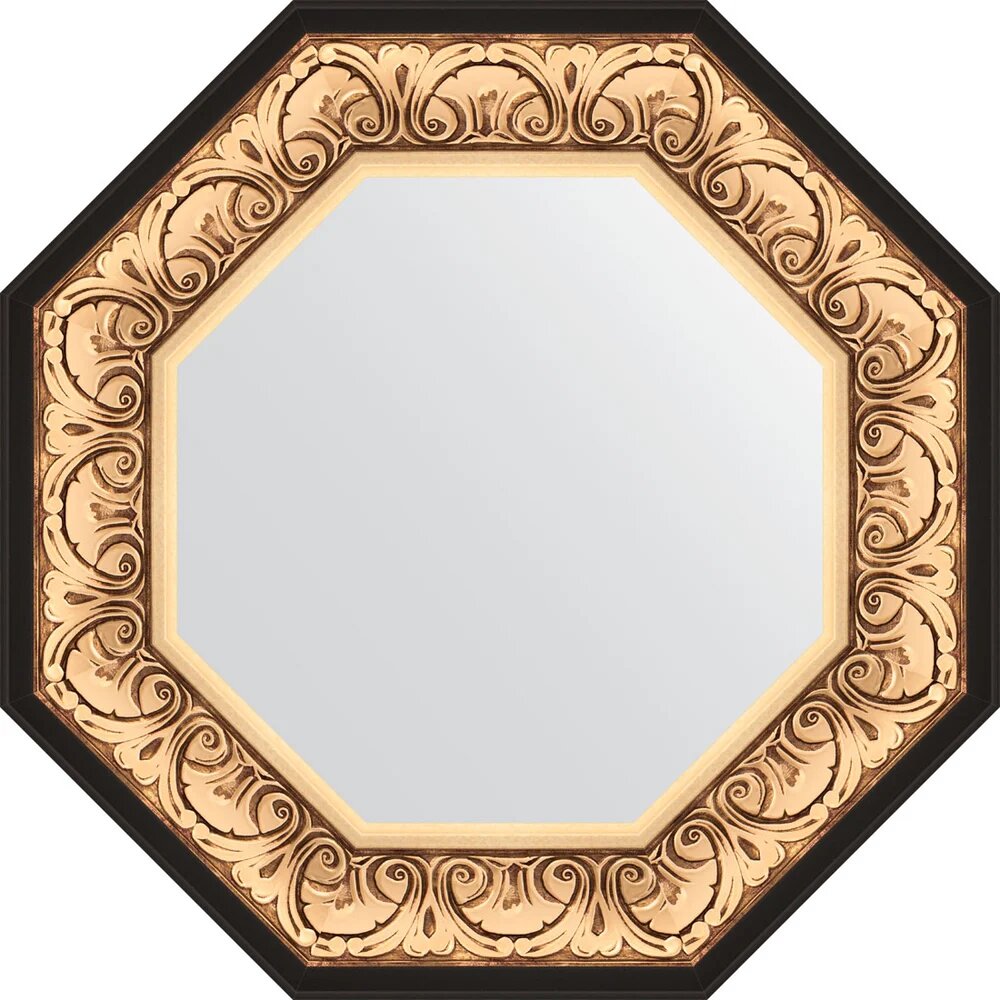 Зеркало EVOFORM в багетной раме - барокко золото 106 mm (60,4x60,4 cm) 3844