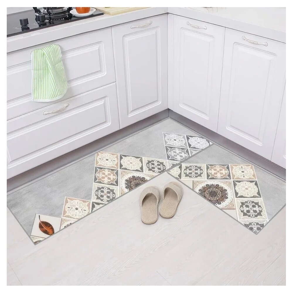 Коврики Homium Home, набор 2шт, цвет серый set2mat06