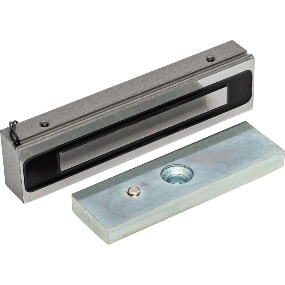 ACCORDTEC ML-200K Premium Grey с планкой (, Электромагнитный замок, усилие удержания 200 кг, цвет серый RAL 9032, комплектация: с планкой) AT-13141