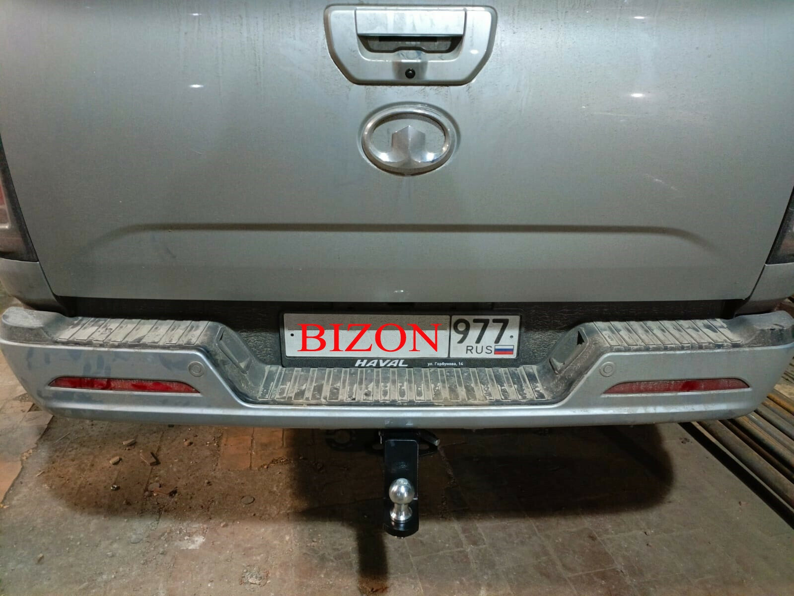 Фаркоп под квадрат для Great Wall Poer, 2022 г.-, Бизон. FA 0430-E