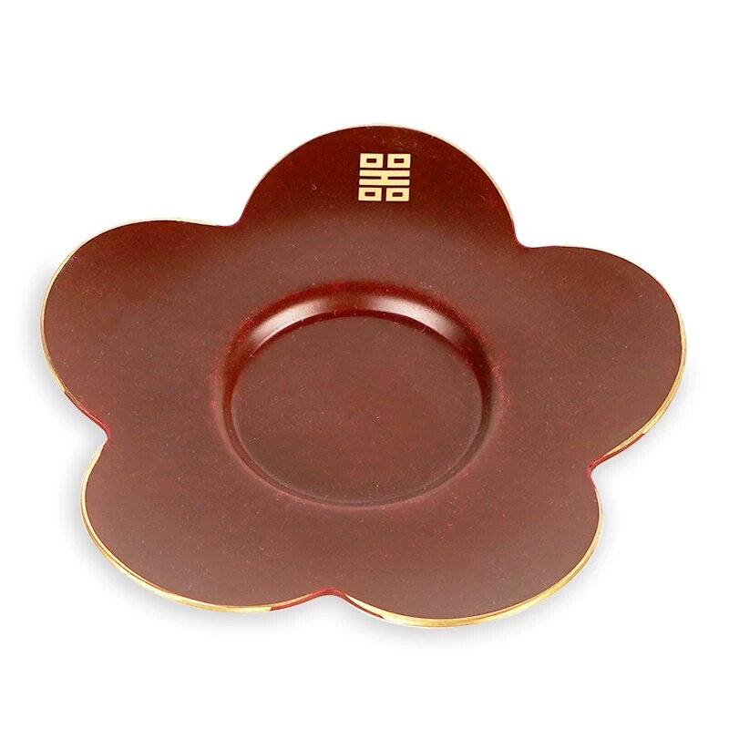 Медный подстаканник для чая, латунный термоизоляционный поднос для чашек, китайский ретро-аксессуар для чайной