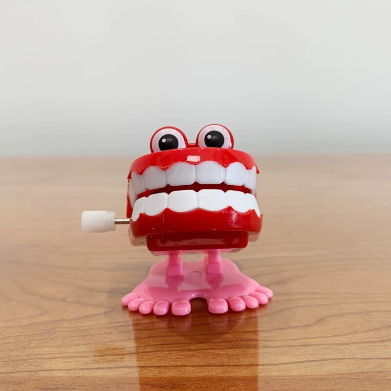 Улыбка за улыбкой, счастливый каждый день, мини-забавные большие зубы, заводные игрушки, декоративные игрушки