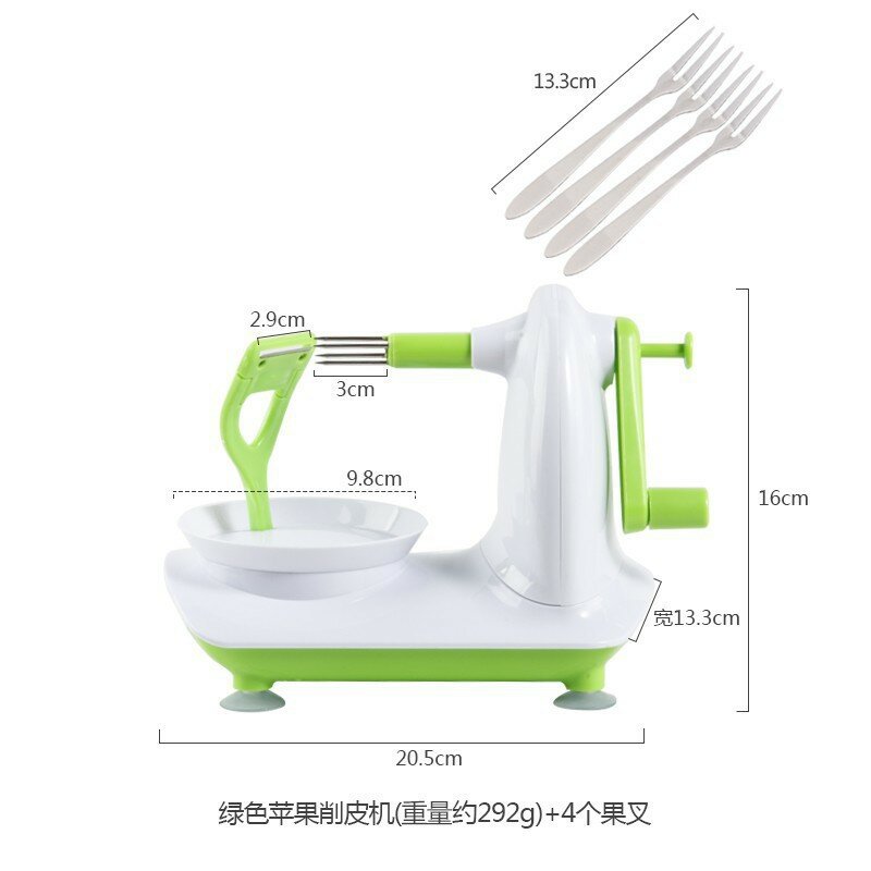 Магический домашний ручной очиститель яблок, многофункциональный очиститель 3-в-1, автоматический слайсер для фруктов
