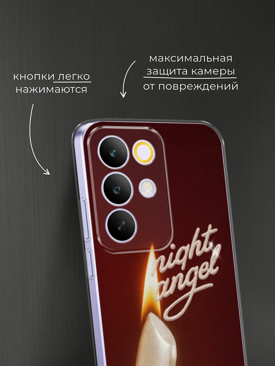 Чехол на Realme C85 Pro / Реалми C85 Про с принтом Помада ночной ангел — фото 1