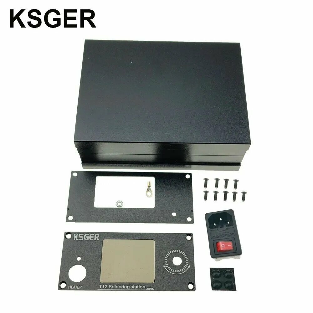 KSGER Комплект контроллеров T12 V2.3 DIY с корпусом из алюминиевого сплава STC Сварное железо