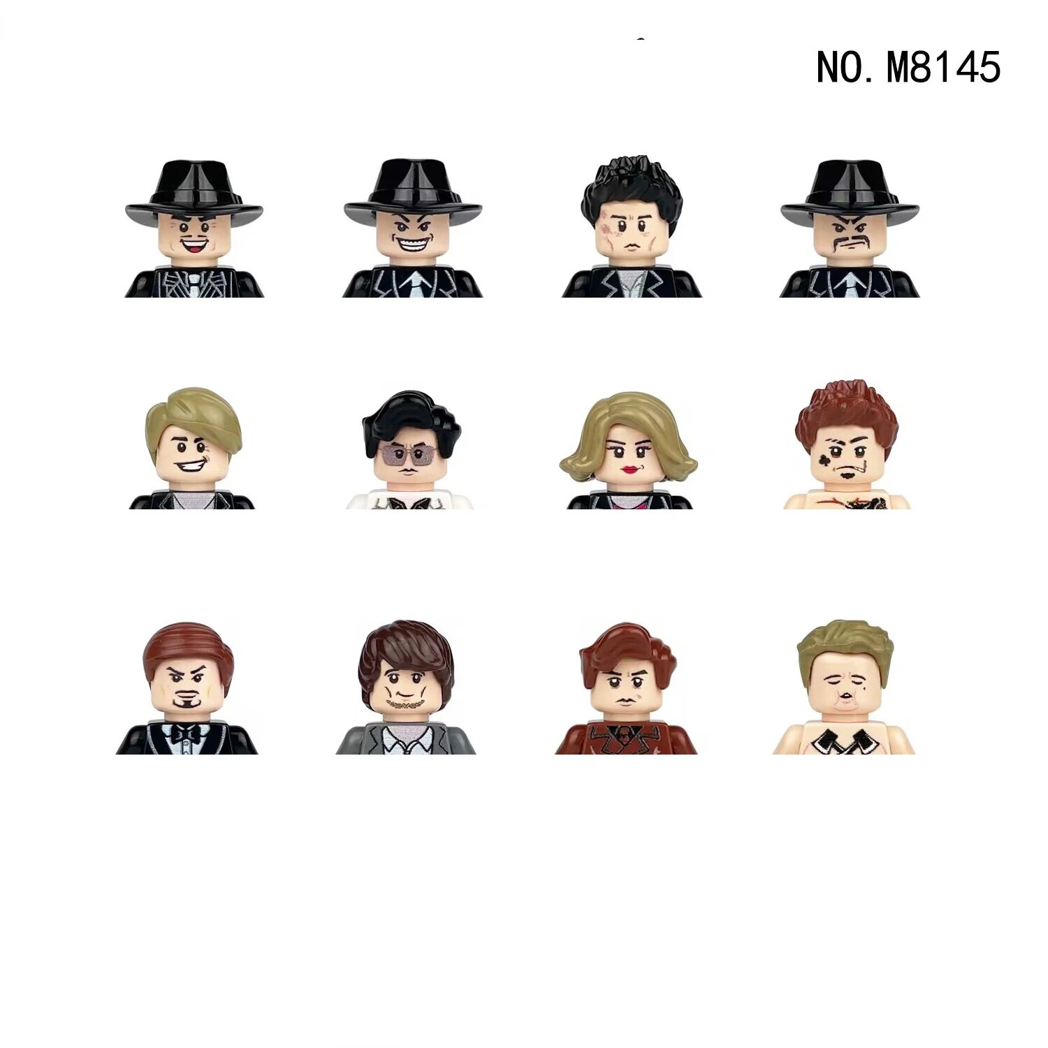 Детский 3D набор фигурок, 12pcs