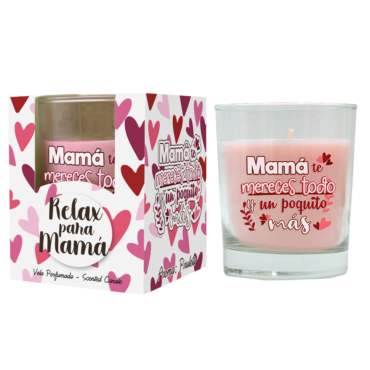 LUMAR Арома-свеча Relax para Mama "Te mereces todo" 120g