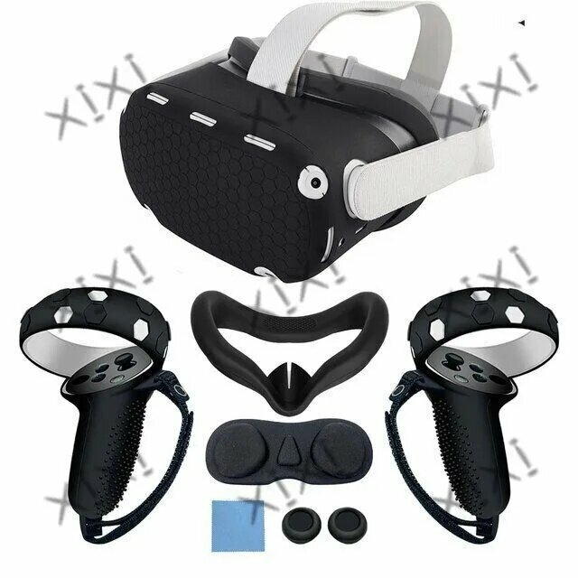 Набор защитных чехлов 6 в 1 для Oculus Quest 2 (черный)