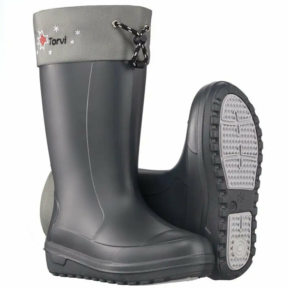 Сапоги женские зимние из ЭВА Torvi Onega Т-40° С, с 4-слойным сменным вкладышем (мех) серый р.39