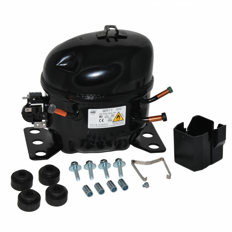 Компрессор Wansheng QD91Y (R-600a, 155W при -23.3C) QD91Y