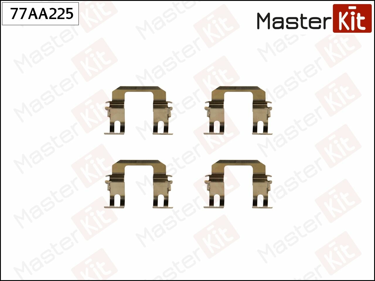 Комплект установочный тормозных колодок Opel Frontera AU92Monterey AM92 91-98 MasterKit 77AA225