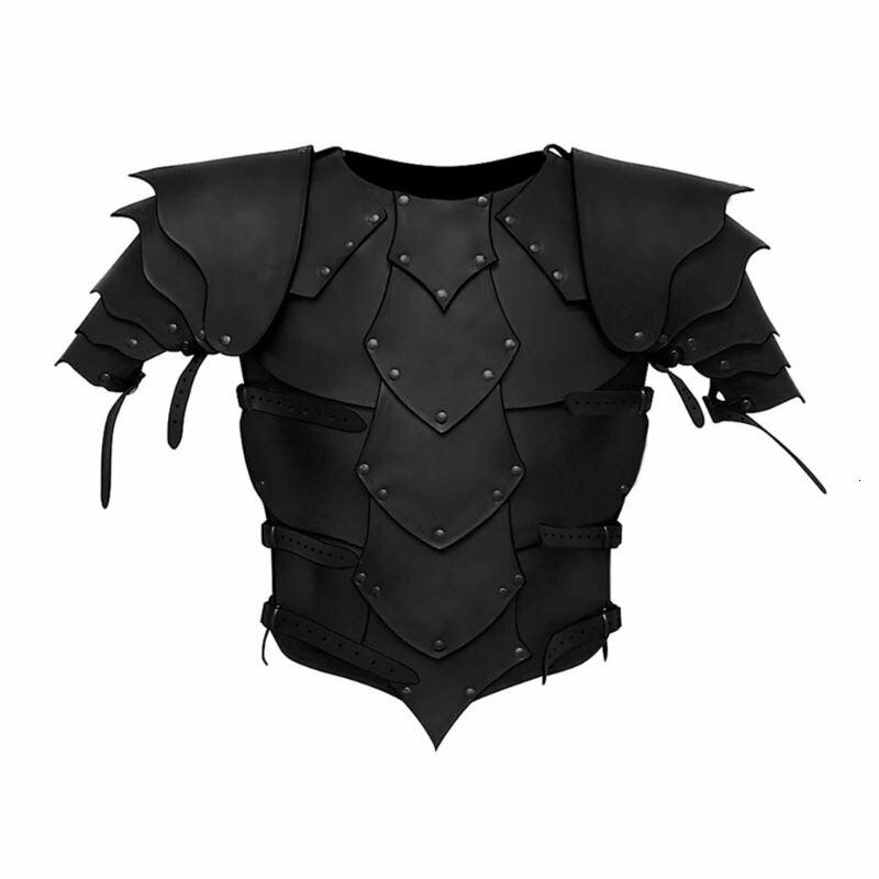 Мужской ретро-доспех рыцаря, Черный