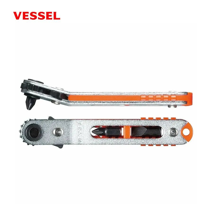 VESSEL Мини-ключ с храповым механизмом, магнитная отвертка с набор бит, сделано в Японии, TD-77