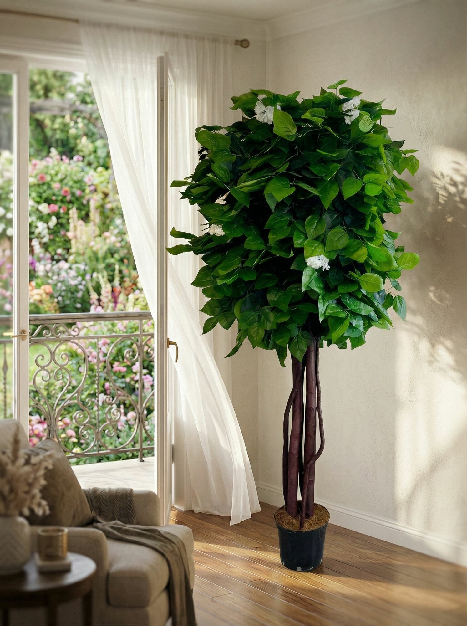 Искусственное дерево яблоня в горшке 200 см