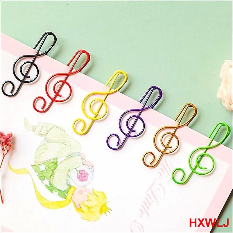 Скрепки в форме скрипичного ключа, 10 шт. / набор фигурных скрепок