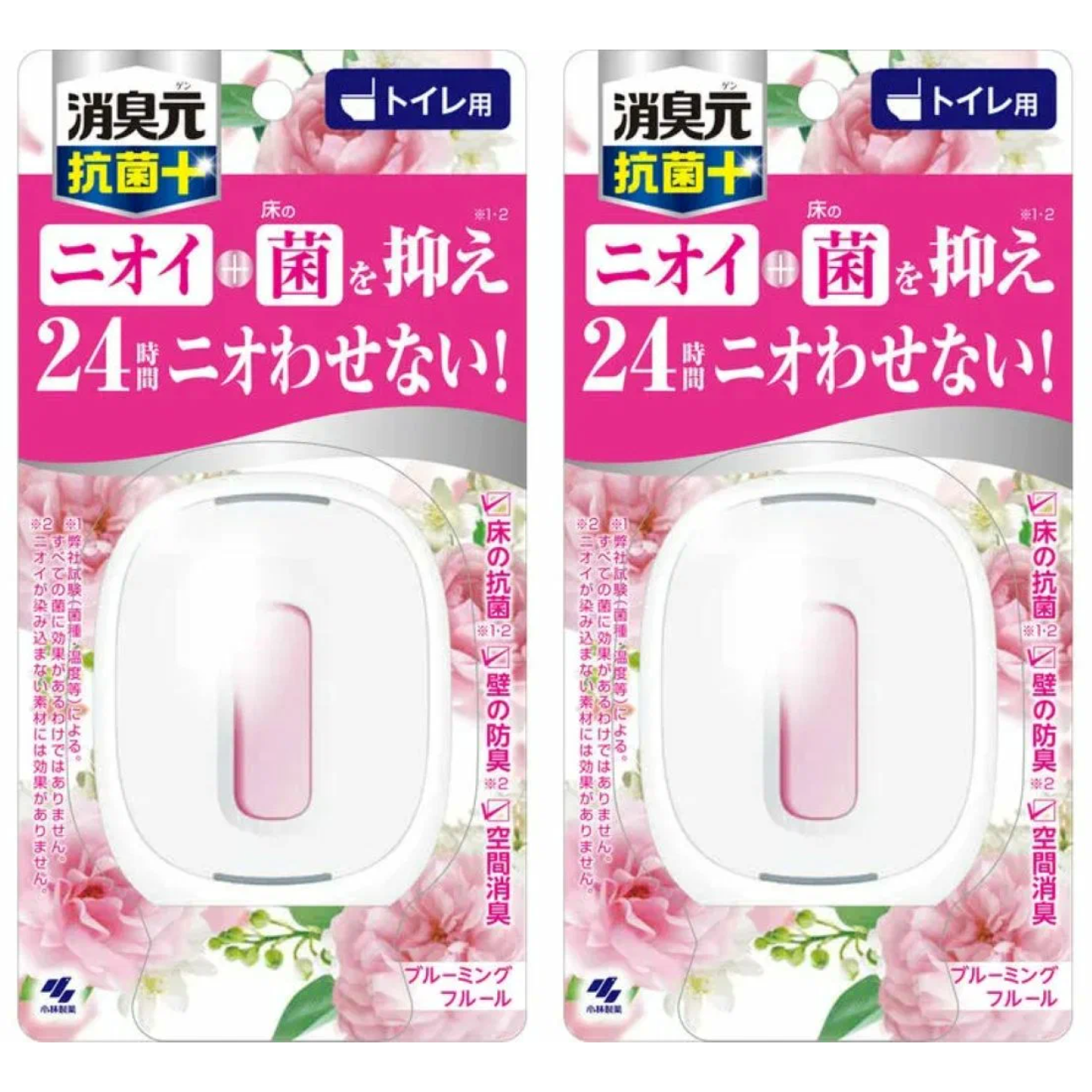 Жидкий дезодорант Kobayashi Shoshugen for Toilet Antibacterial Plus, аромат распустившихся цветов, 5,8 мл, 2шт