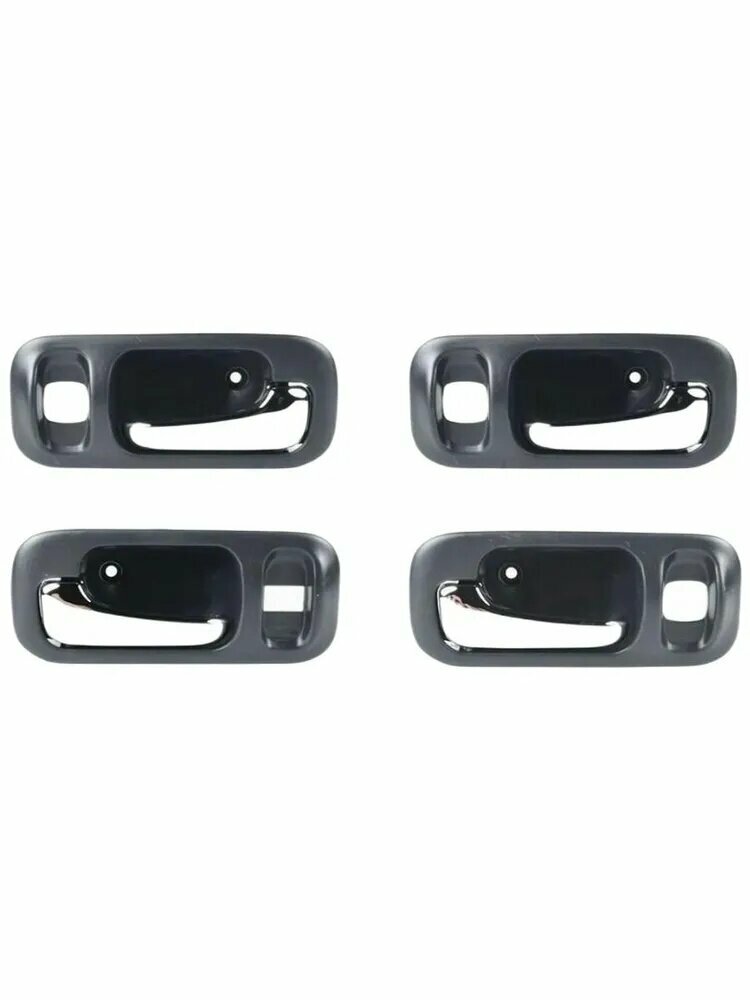 Ручка в салон автомобиля арт. 4 шт. Внутренняя дверная ручка автомобиля спереди / сзади левый водитель и правый пассажир для Honda CR-V 1997 1998 1999 2000 2001 & Odyssey 1995-1998 2.0L 2.3L 2.2L (Хонда Одиссей ) Черный хром