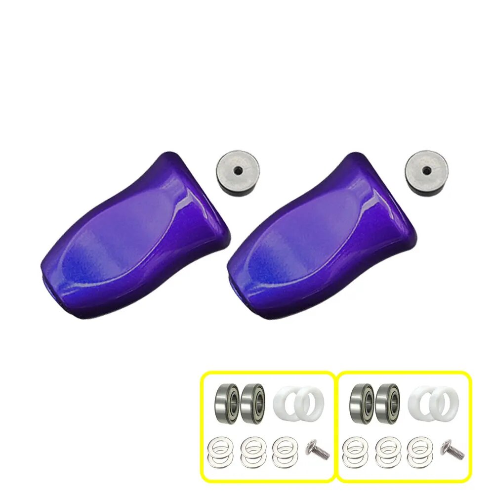 2 шт, спиннинговая катушка HUWIRO, литая, сменная ручка Фиолетовый, violet 2pcs