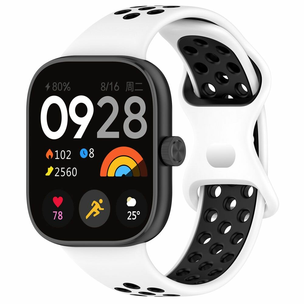 Силиконовый ремешок для Xiaomi Redmi Watch 4 5 6 , спортивный дышащий ремешок, сменный браслет для умных часов дышащий силикон для смарт-часов спортивный аксессуар