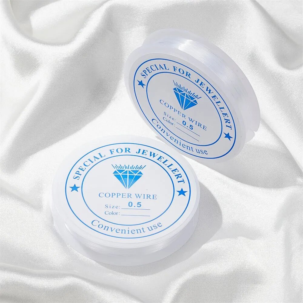 Нить Нерастяжимая хрустальная проволока Диаметр 0.5 мм , Длина 20 м , 1 шт , Страна Рукоделия