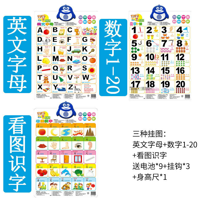 Таблица умножения, математика, двусторонняя HD, сложение, вычитание, аудио, полный набор, цифровая наклейка на стену, методическая таблица