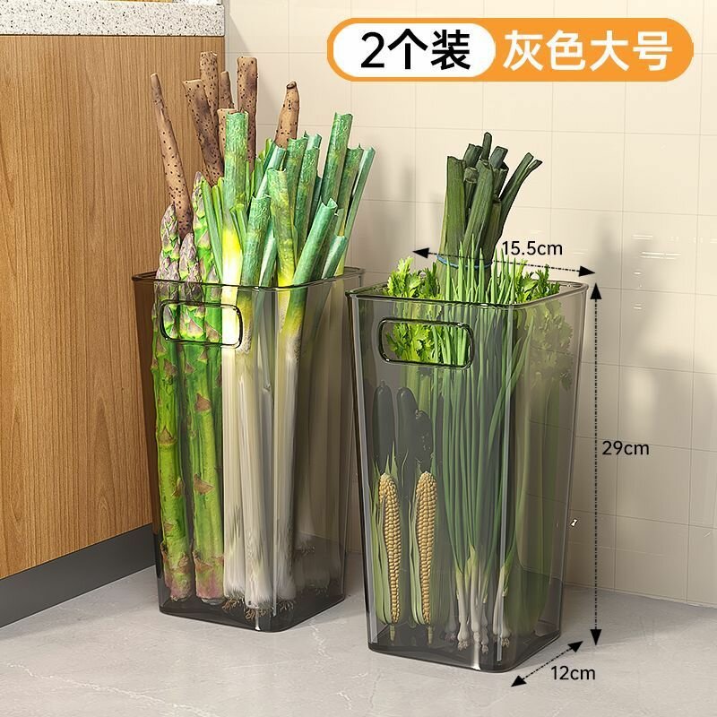 Контейнер для хранения лука, имбиря и чеснока, прозрачный, большой емкости, органайзер, трубка для хранения, артефакт для кухни