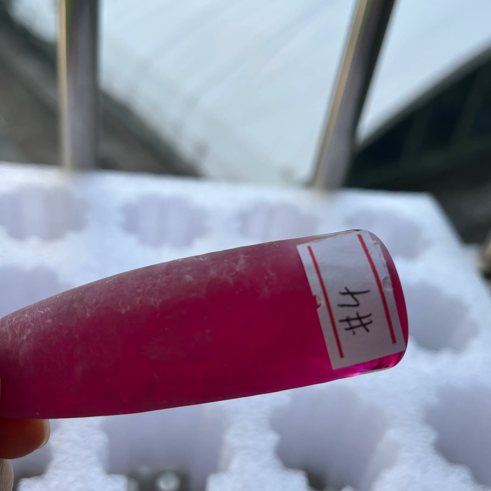 2 # 3 # 5 # 8 # Синтетический рубин, необработанный камень, минеральный Розовый, NO.4 50gr