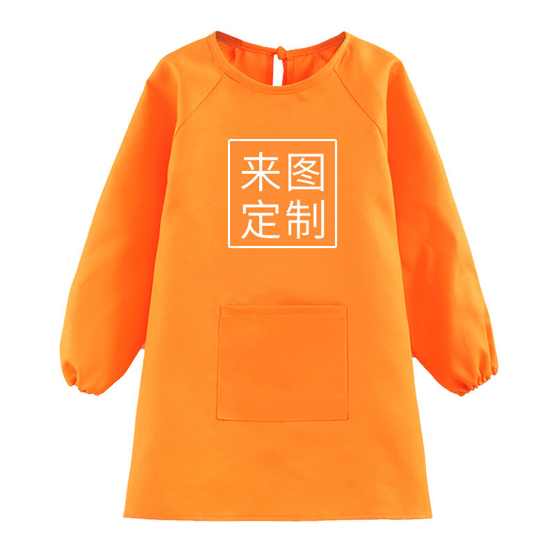 Детский комбинезон для рисования, водонепроницаемый детский сад с длинными рукавами, художественный Детский фартук,