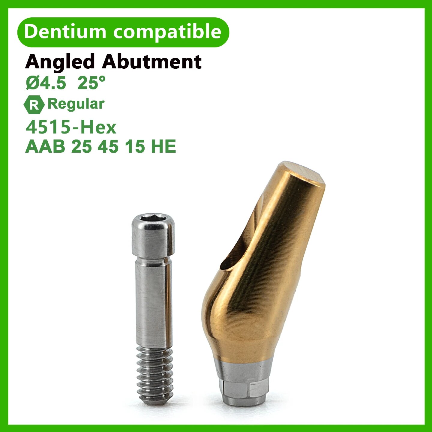 Стоматологические абатменты Dentium 15°/25° otiumann AAB 25 45 15 HE