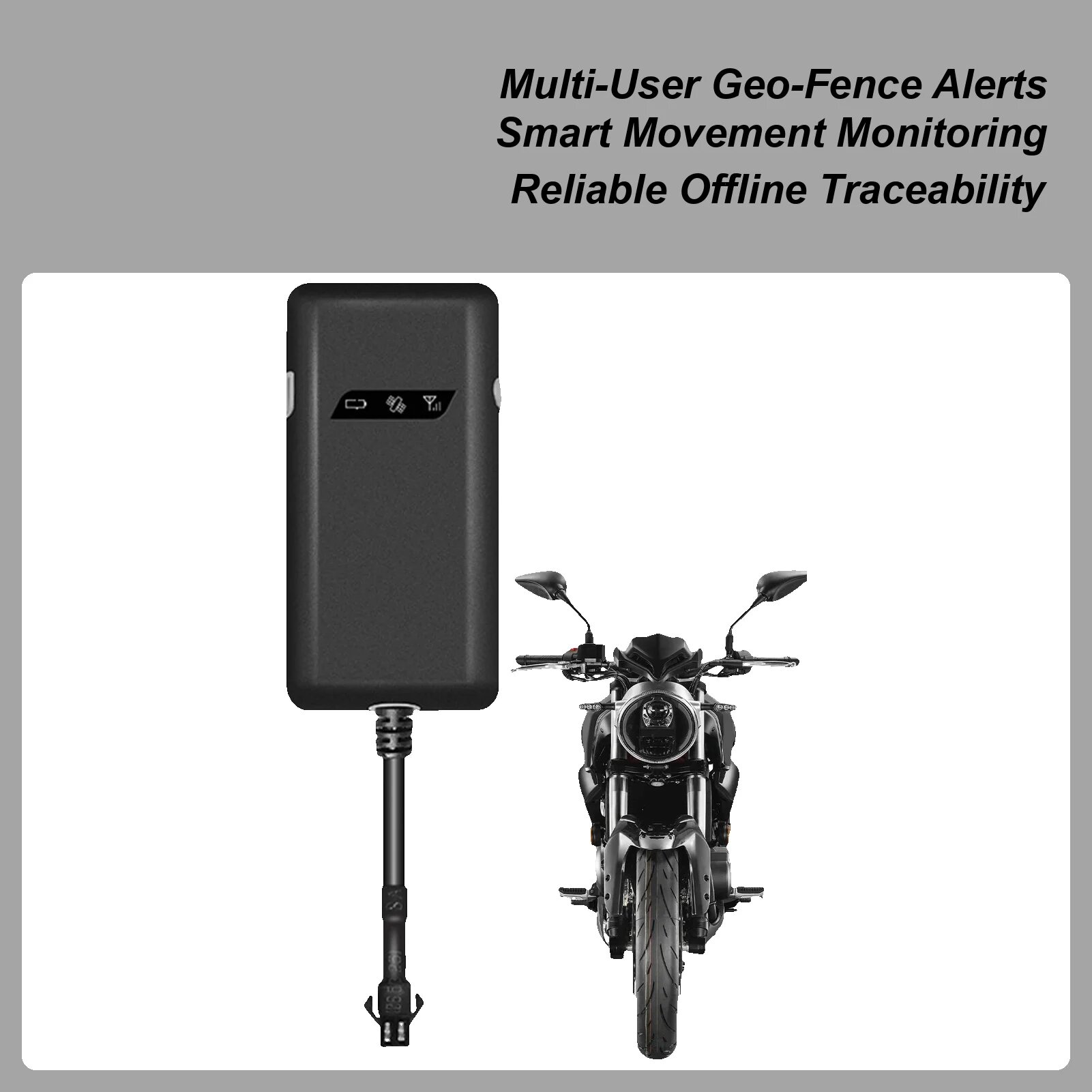 GPS-трекер для транспортных средств GPS-устройство местоположения в реальном времени для автомобиля, мотоцикла, сигнализация, датчик удара для фургона, грузового прицепа, лодки