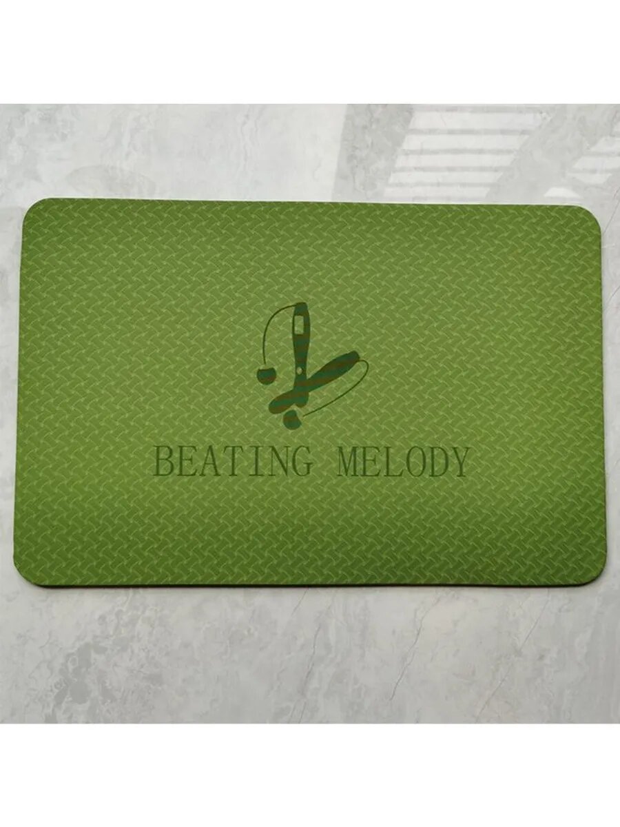 Коврик для йоги TPE (60x40 см, 6 мм, бирюзовый зеленый)