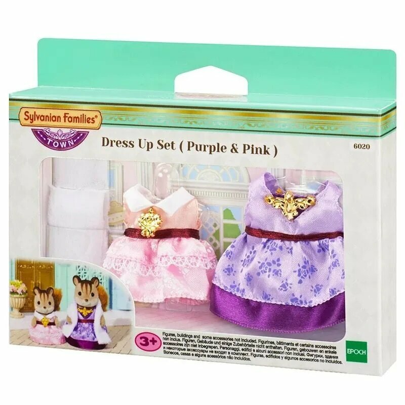 Sylvanian families коллекционных кукол Town Series Комплект для переодевания (фиолетовый и розовый)