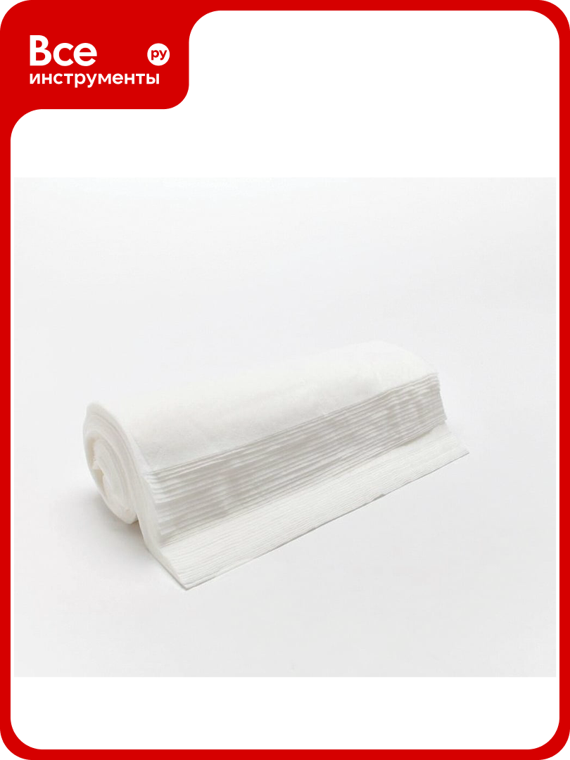 Одноразовое полотенце чистовье cotto белое, 35x70 см, комплект 50 шт, 45 г/м2 630875