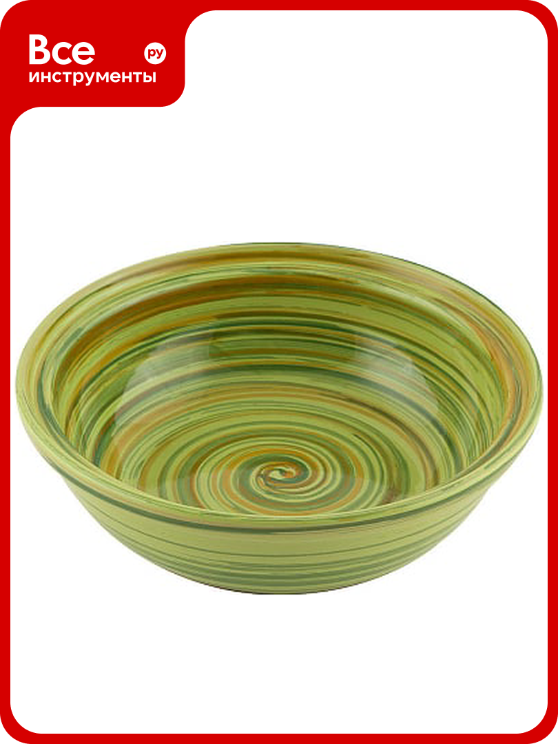 Салатник Борисовская керамика Модерн 006791, керамический с полосатым дизайном, подходит для посудомойки и микроволновки