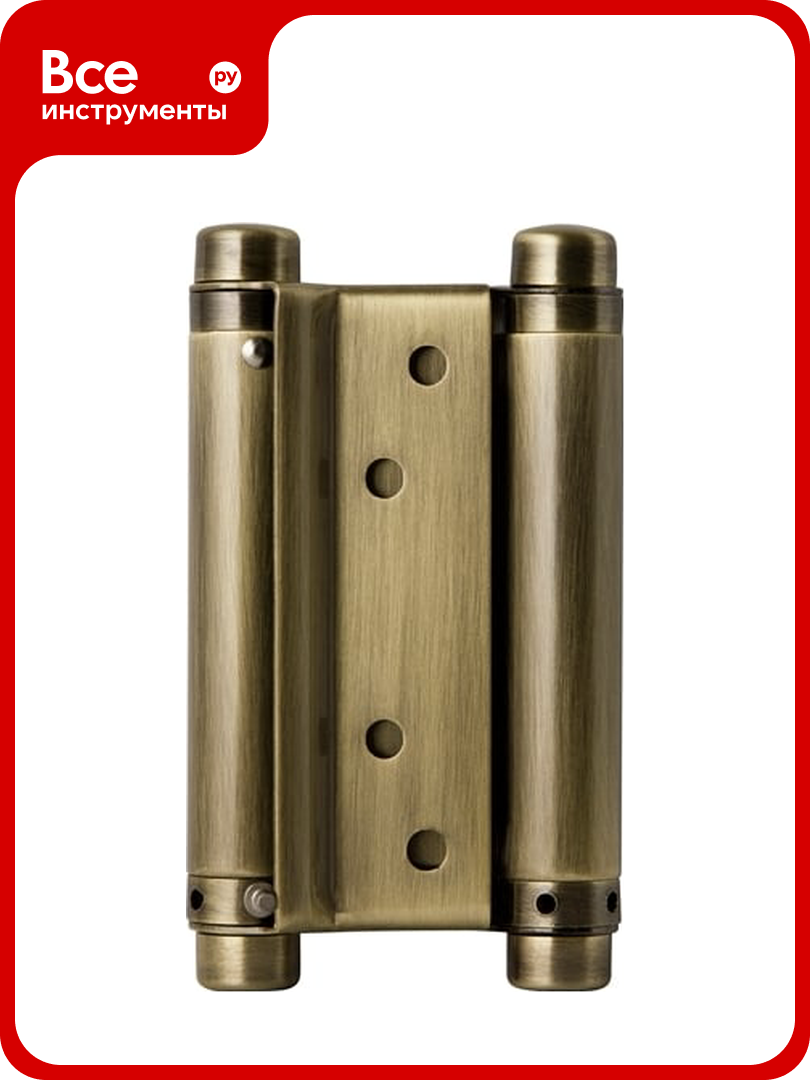 Пружинная двусторонняя петля ARMADILLO BH470SS AB (4DSS) бронза TECH 39769 из стали, универсальное открывание