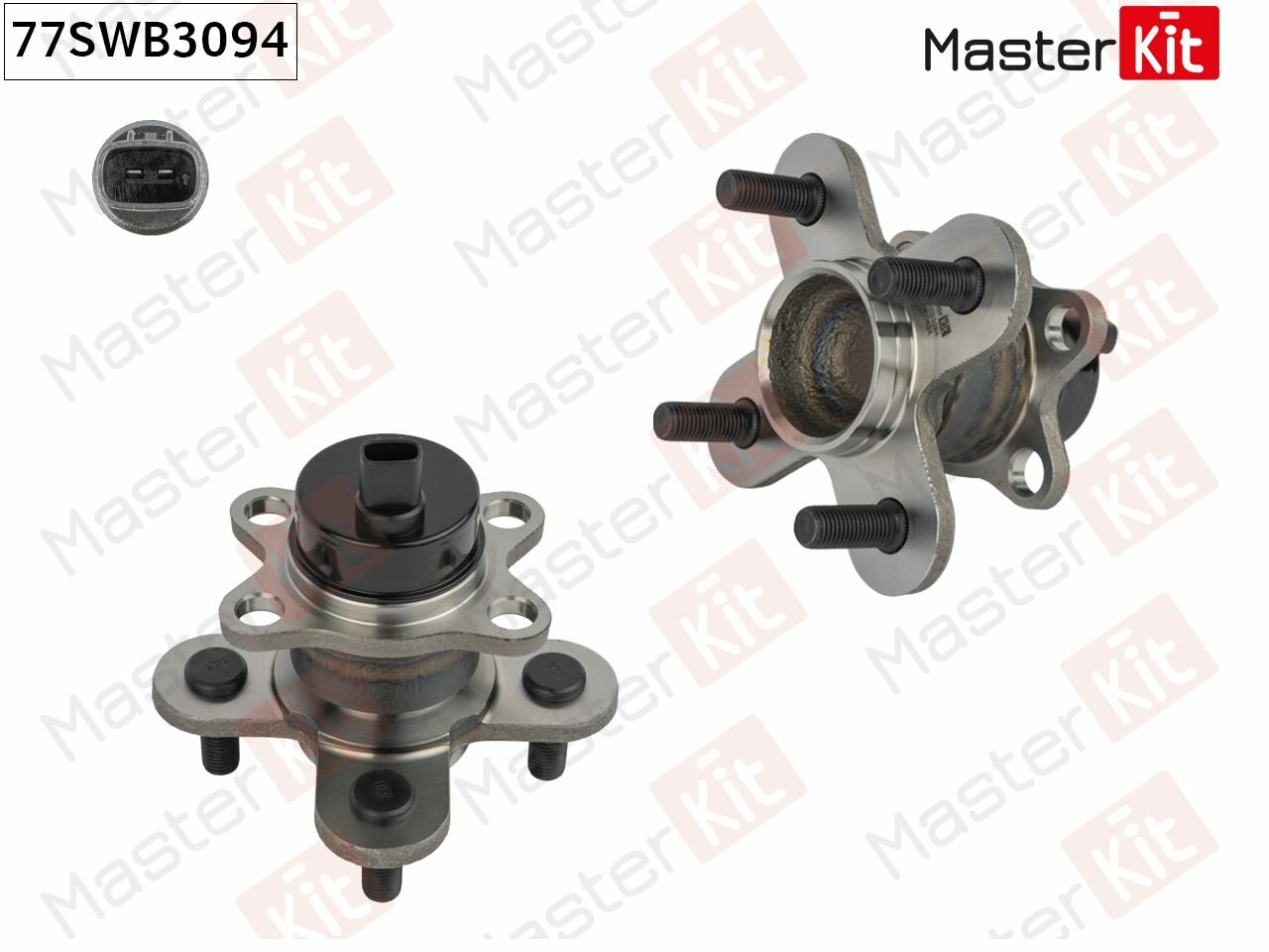 Ступица в сборе с подшипником задний. Daihatsu MATERIA M4/Subaru JUSTY IV/Toyota PASSO N MasterKit 77SWB3094
