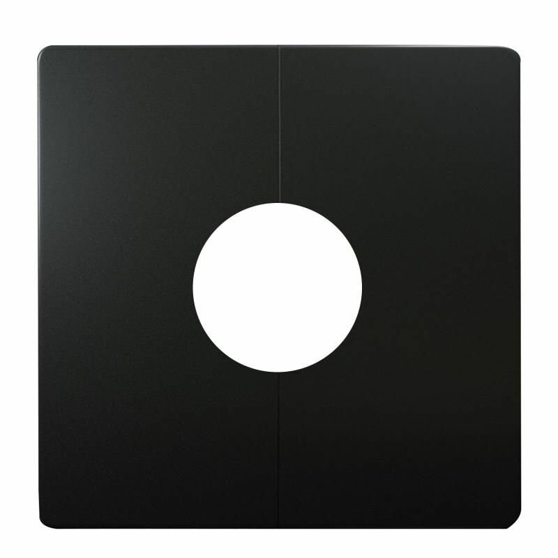 Квадратная фланцевая пластина для труб диаметром 0.47'/0.87'/1.26', Черный - 32mm