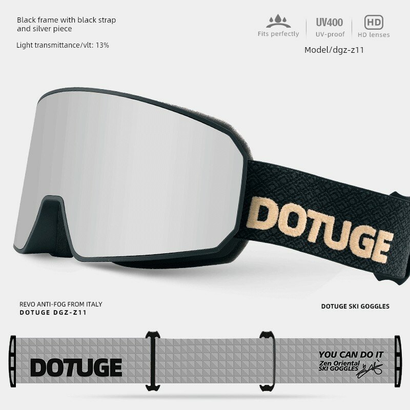 Лыжные очки DOTUGE с диоптриями, антифоговые, для мужчин и женщин, цилиндрические очки для сноуборда (однослойные и
