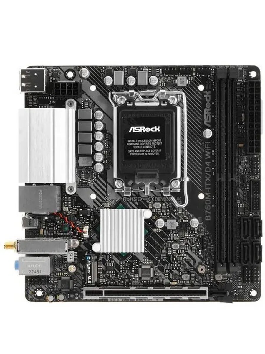 Материнская плата B760M-ITX/D4 WiFi - LGA 1700, DDR4