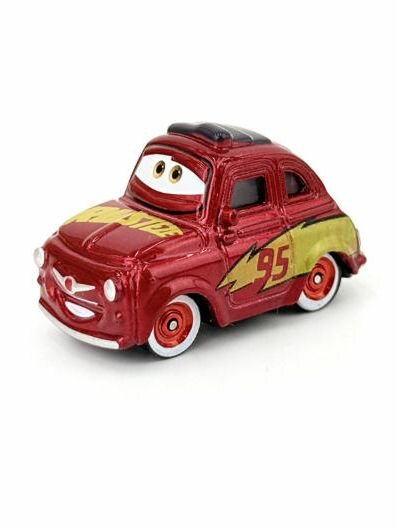Коллекционная металлическая литая машинка из мультфильма "Тачки" (Cars) Луиджи друг Молнии Маквин