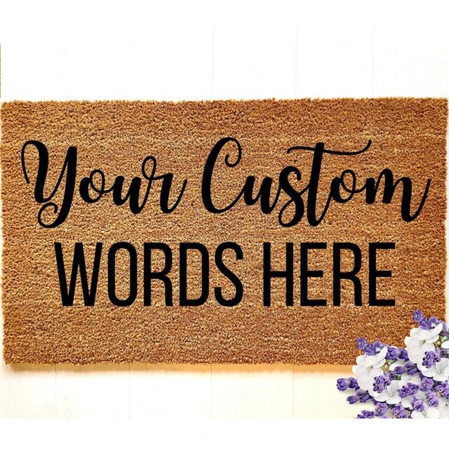 Супервпитывающие, нескользящие коврики для входной двери, на которые можно нанести ваш текст, стильные универсальные коврики для дома и офиса, подходящие для использования внутри и снаружи помещений.