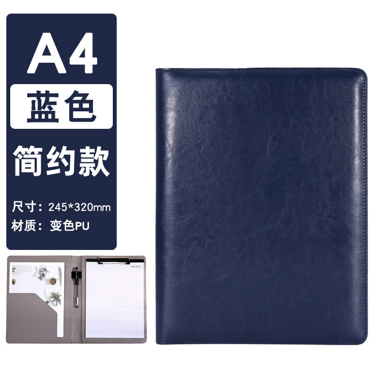 Кожаная папка A4, многофункциональная папка для деловых контрактов с блокнотом, офисная папка для продаж с магнитным замком, папка для менеджера