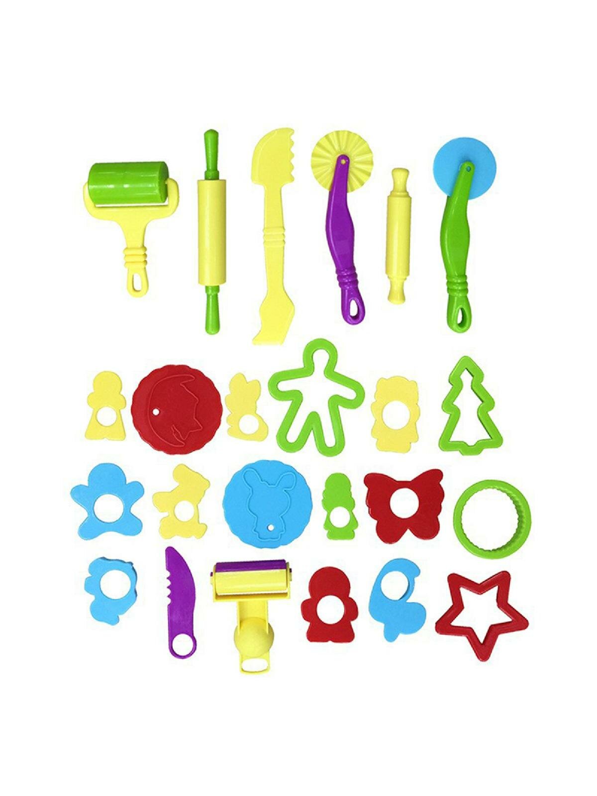 Удобный набор форм из пластиковой глины для обучения детей различным темам