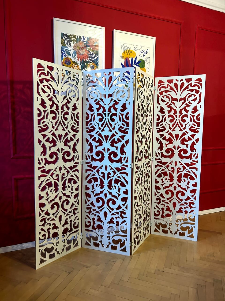 Ширма перегородка для комнаты. Перегородка ажурная, для зонирования комнаты. Размер 175см высота *200см ширина